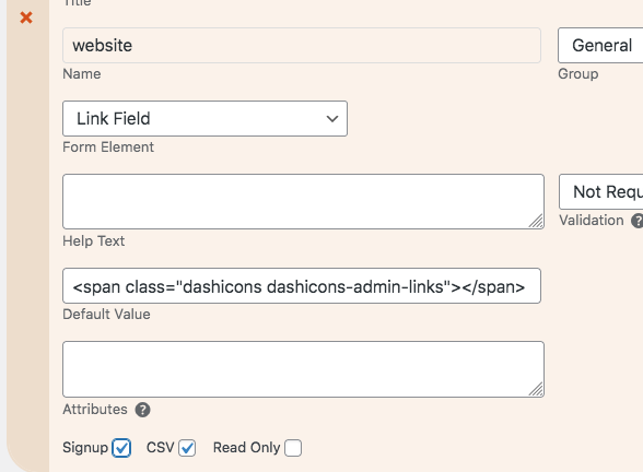 Showing an Icon as the Clickable Link for a “Link” Field – xnau webdesign